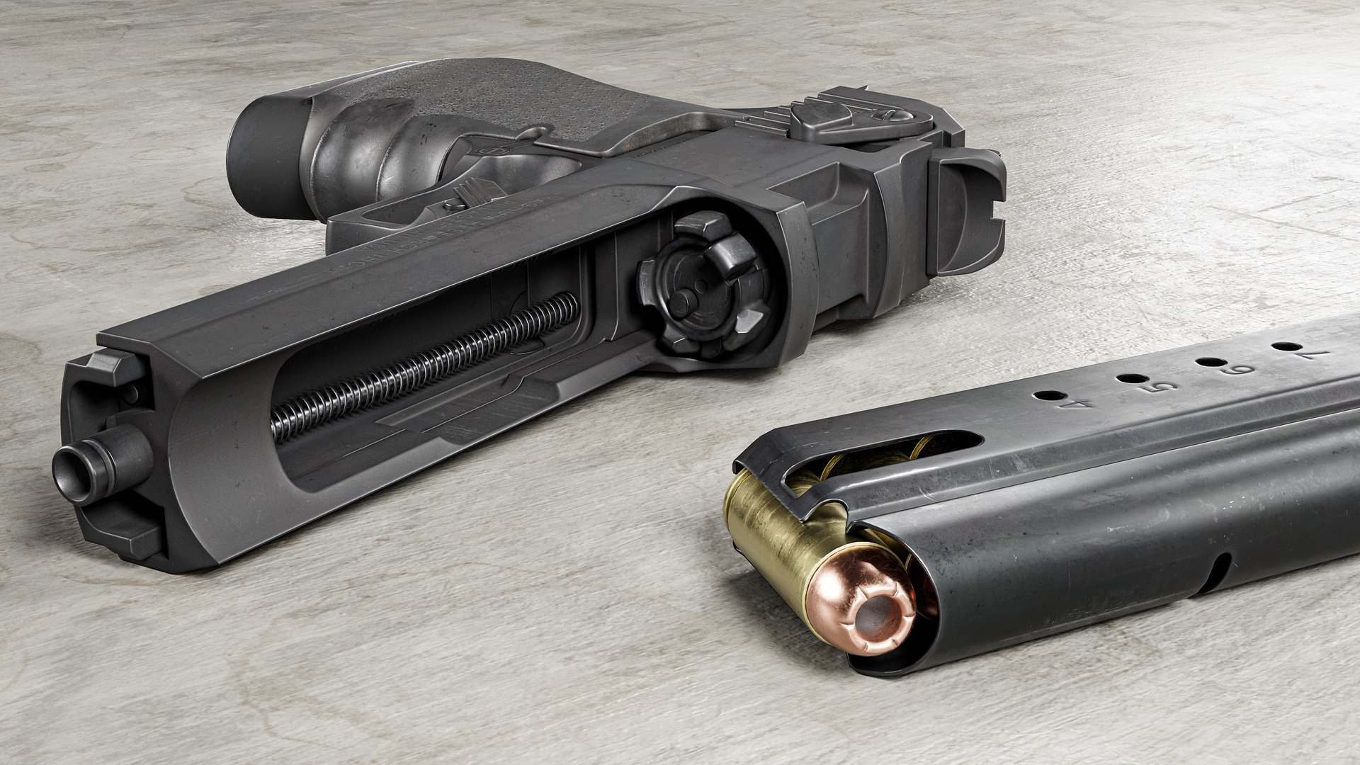 Desert Eagle L5 50AE 3D Model - TurboSquid 1838964