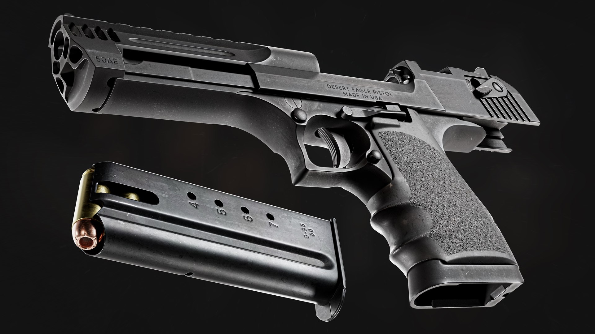 Desert Eagle L5 50AE 3D Model - TurboSquid 1838964