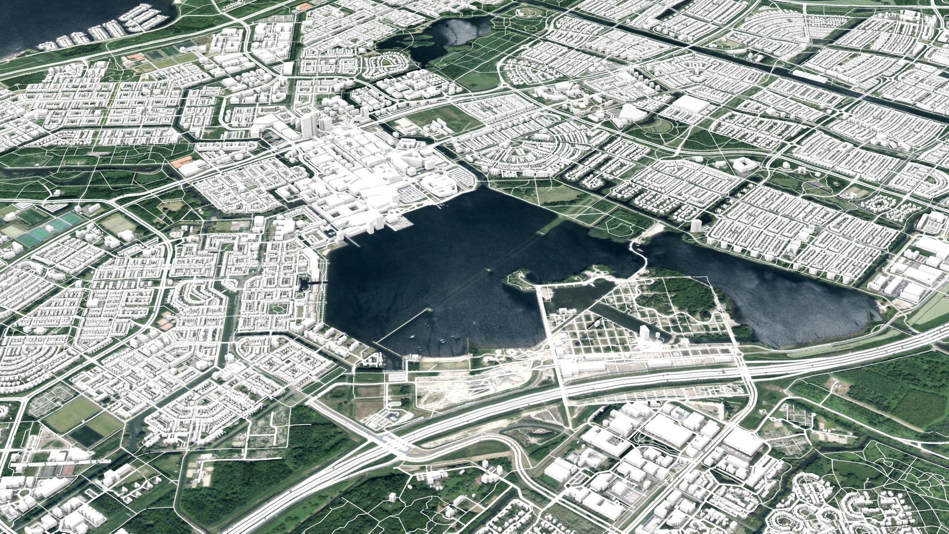 3D Cityscape Almere Netherlands - TurboSquid 2016389