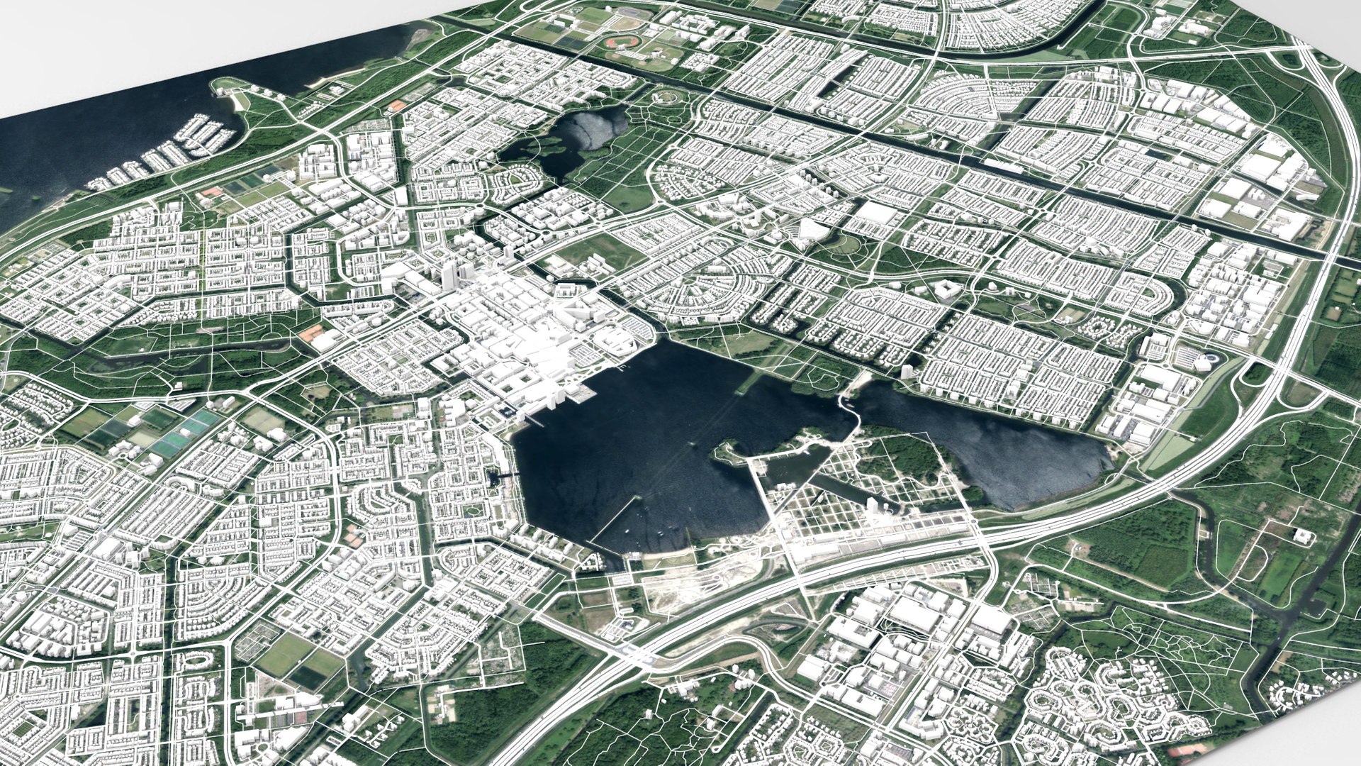 3D Cityscape Almere Netherlands - TurboSquid 2016389