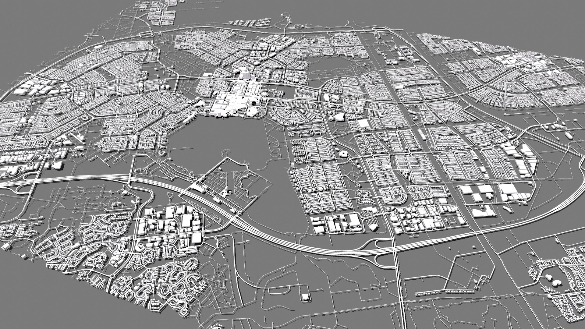 3D Cityscape Almere Netherlands - TurboSquid 2016389