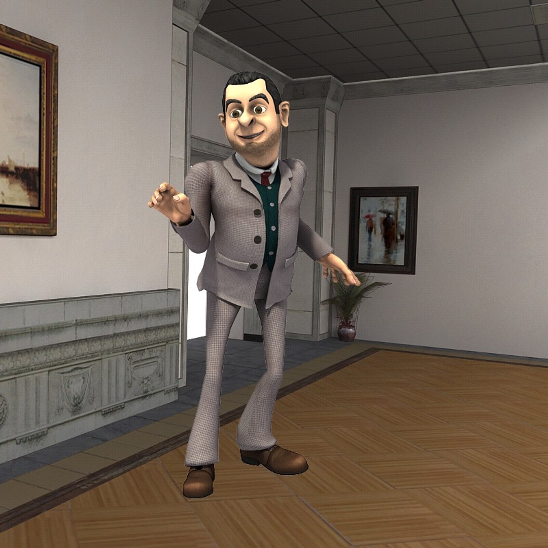 3d Model Character Mr Bean