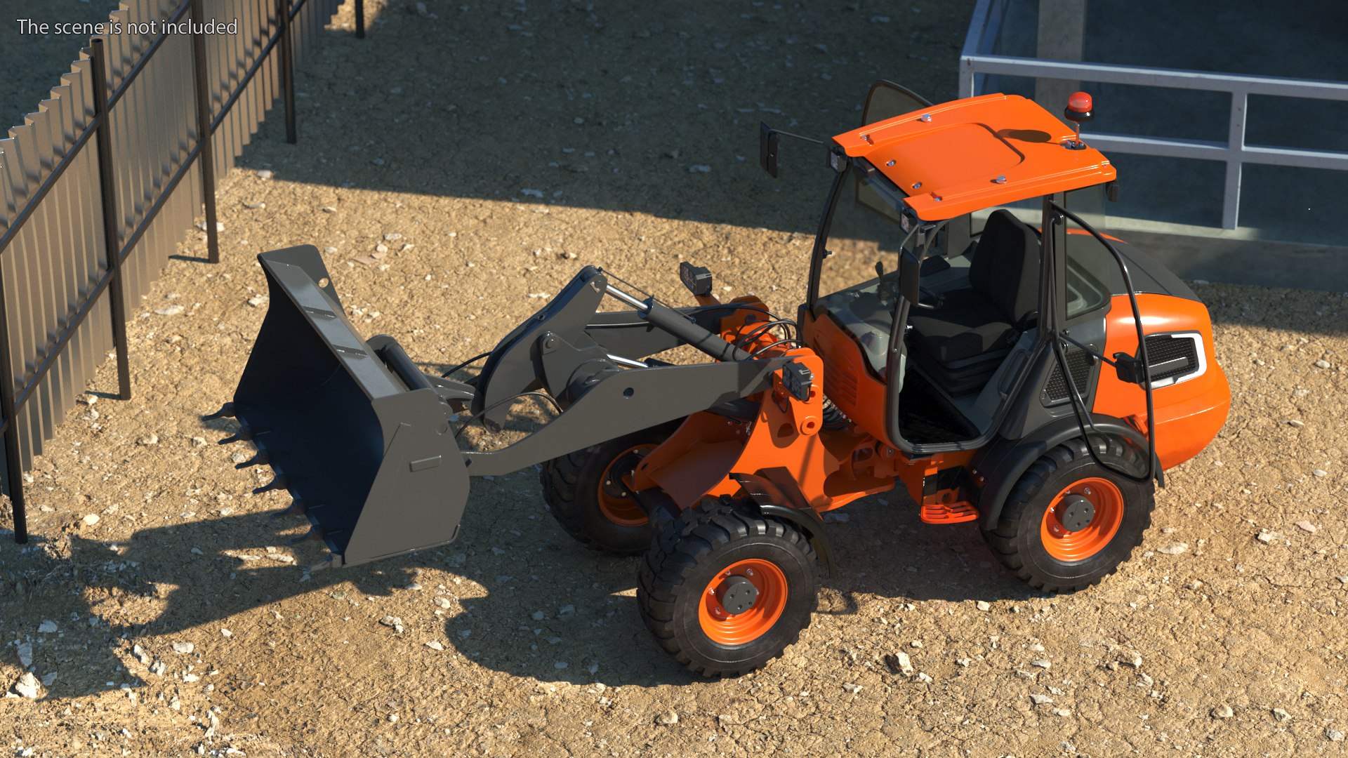 3D Electric Loader with Bucket Rigged model - TurboSquid 1945426