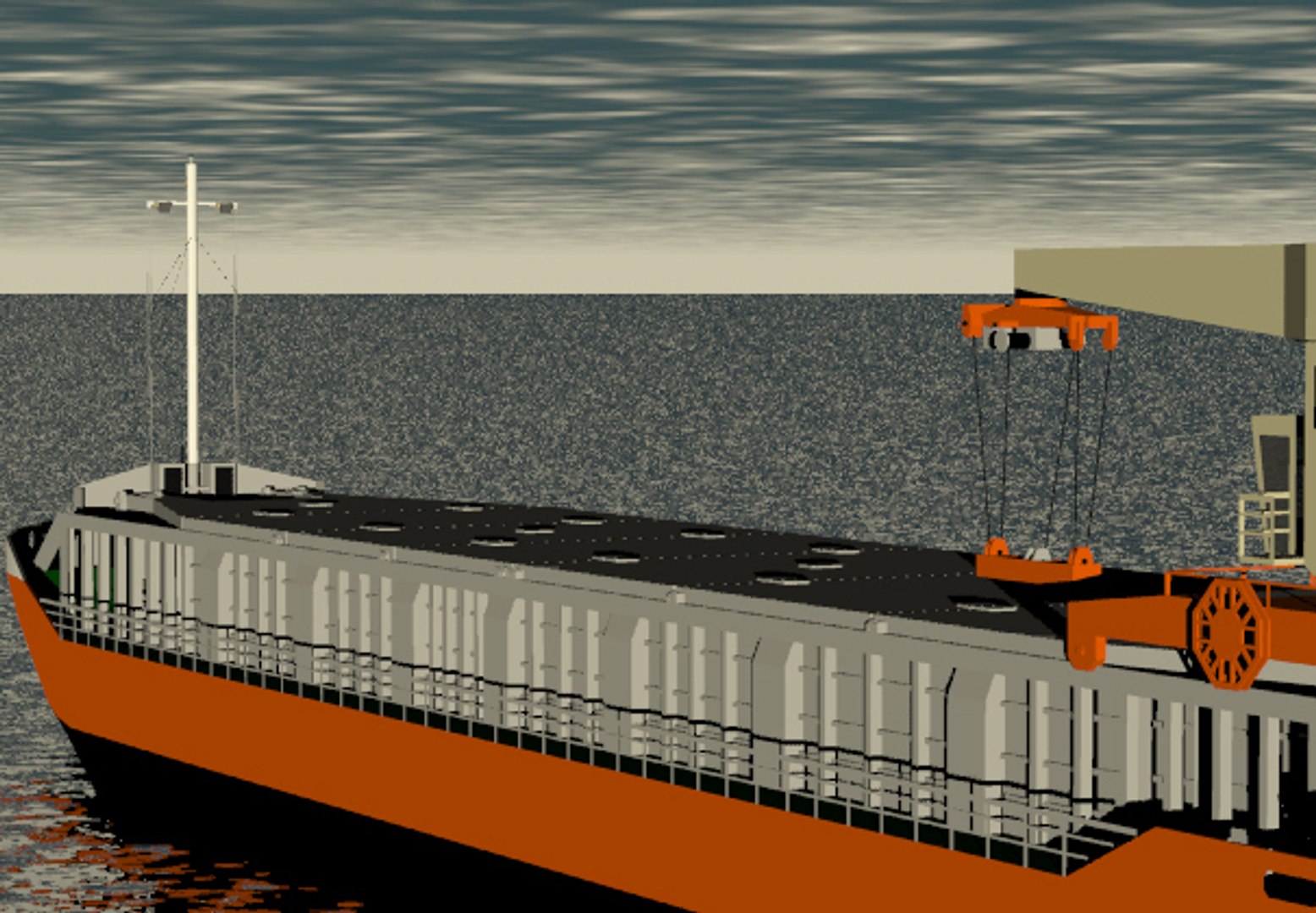 General Cargo Vessel 3ds