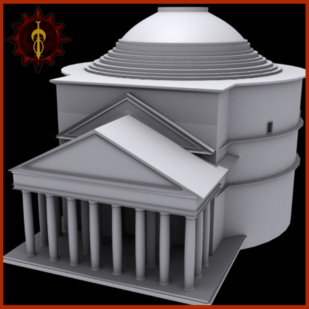 Pantheon Famous Landmark 3d 3ds