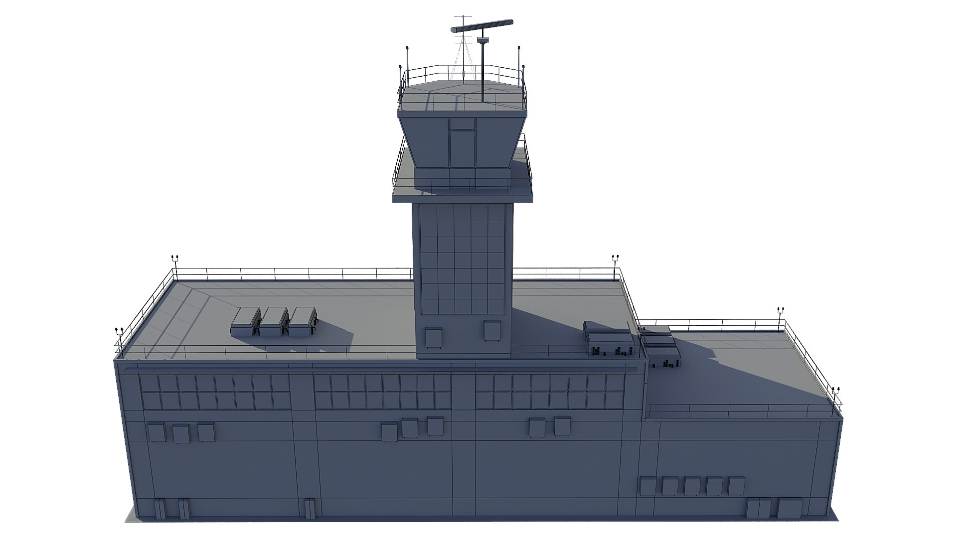3D Airport Control Tower model - TurboSquid 1828225