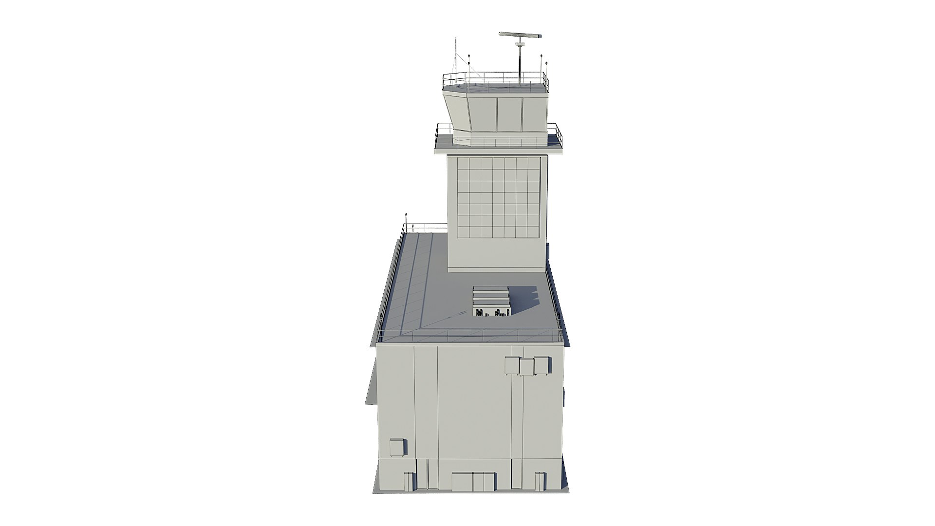 3D Airport Control Tower model - TurboSquid 1828225