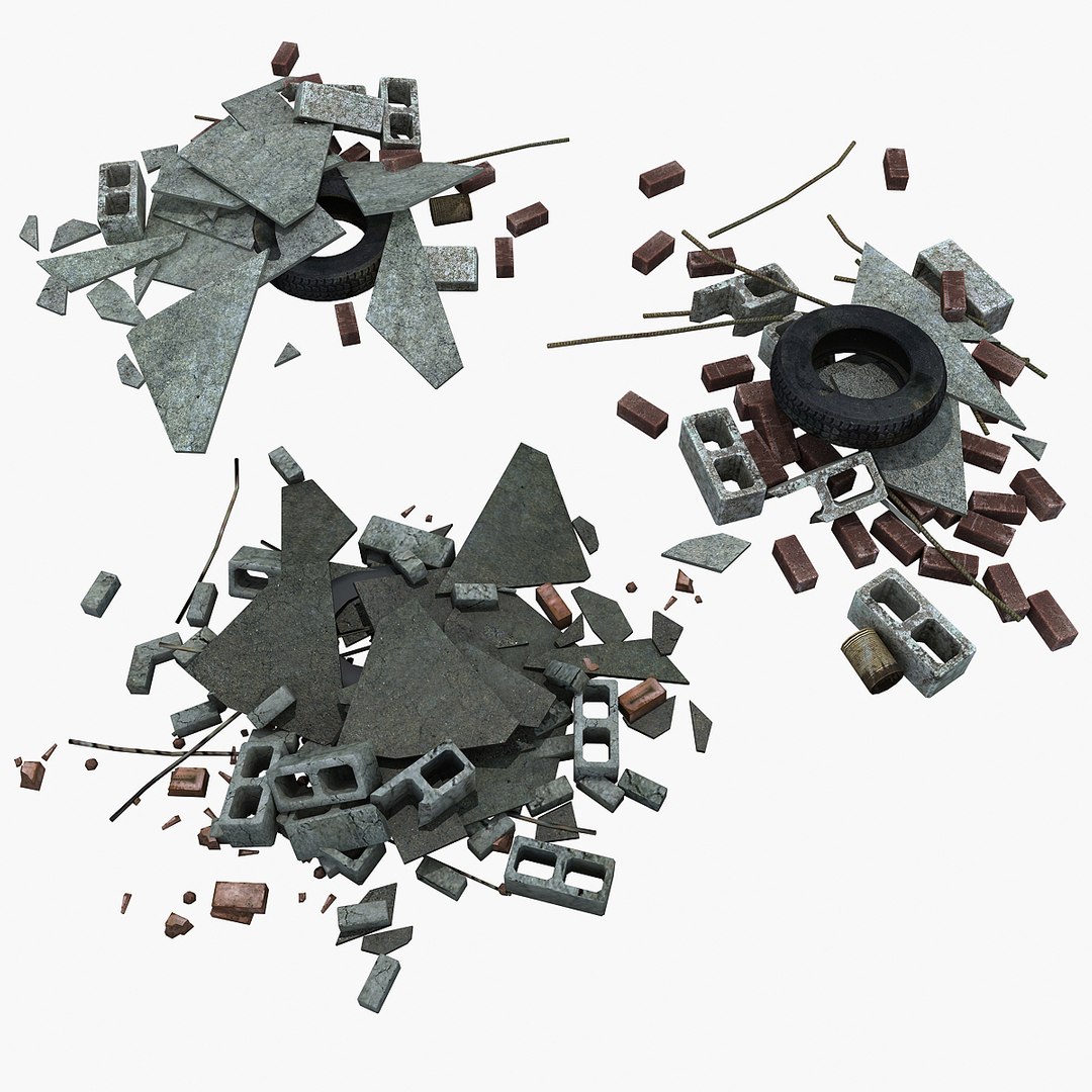 Rubble Junk Piles 3d Model