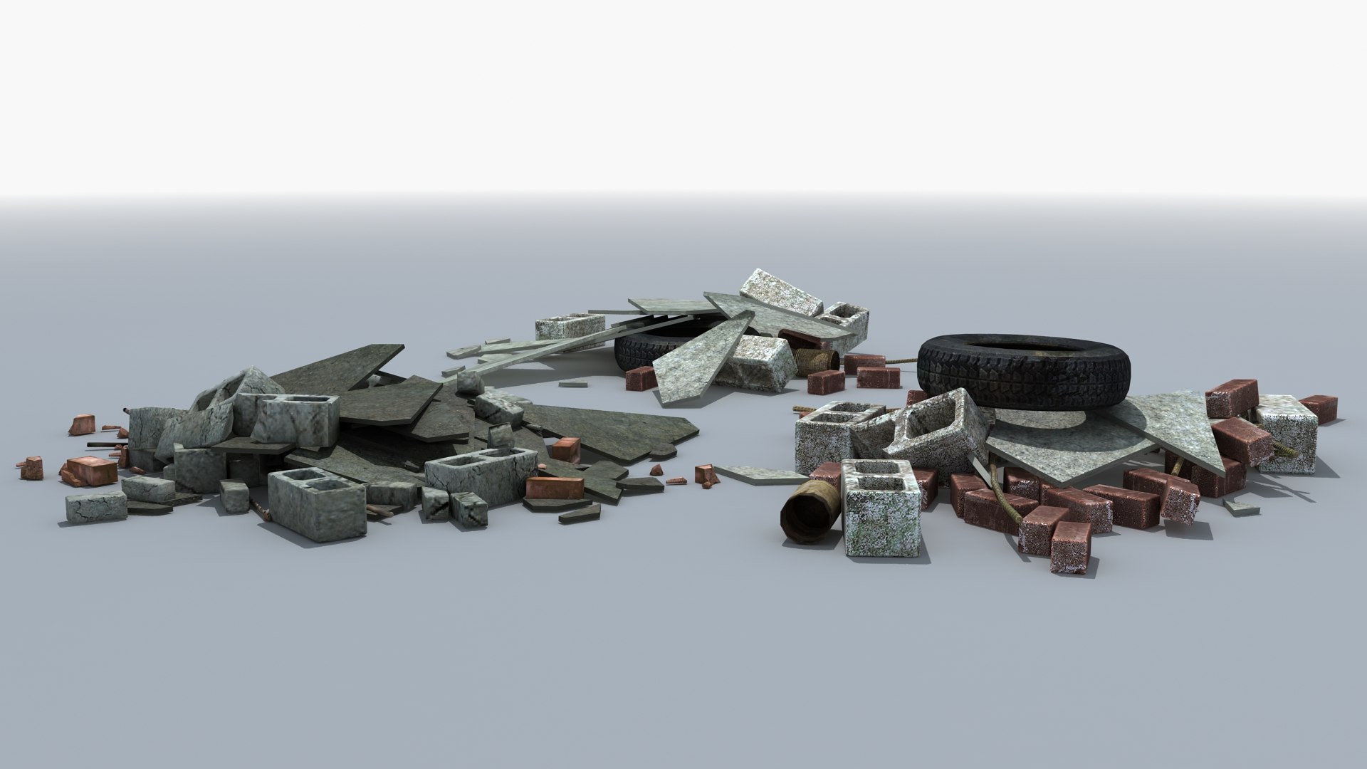 Rubble Junk Piles 3d Model