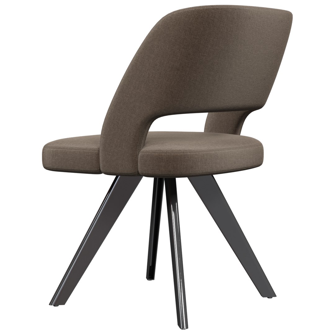 Minotti Owens Chair Neto 3D Model - TurboSquid 1377774