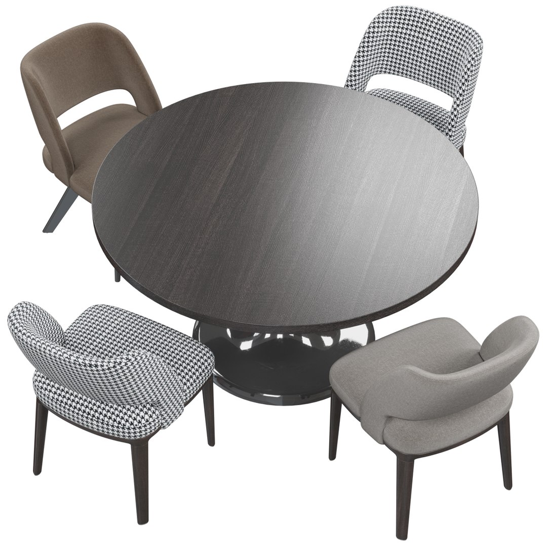 Minotti Owens Chair Neto 3D Model - TurboSquid 1377774