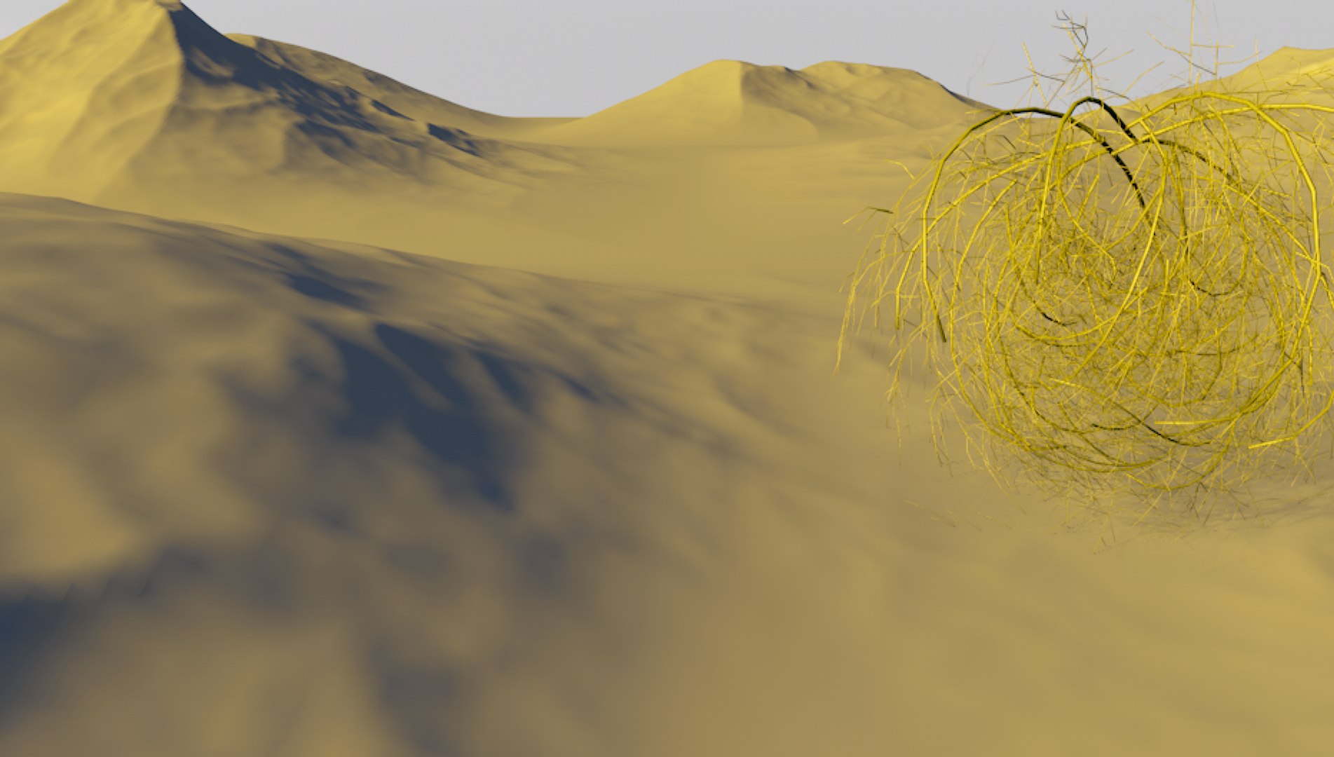3D Desert Tumbleweed Model - TurboSquid 1365850