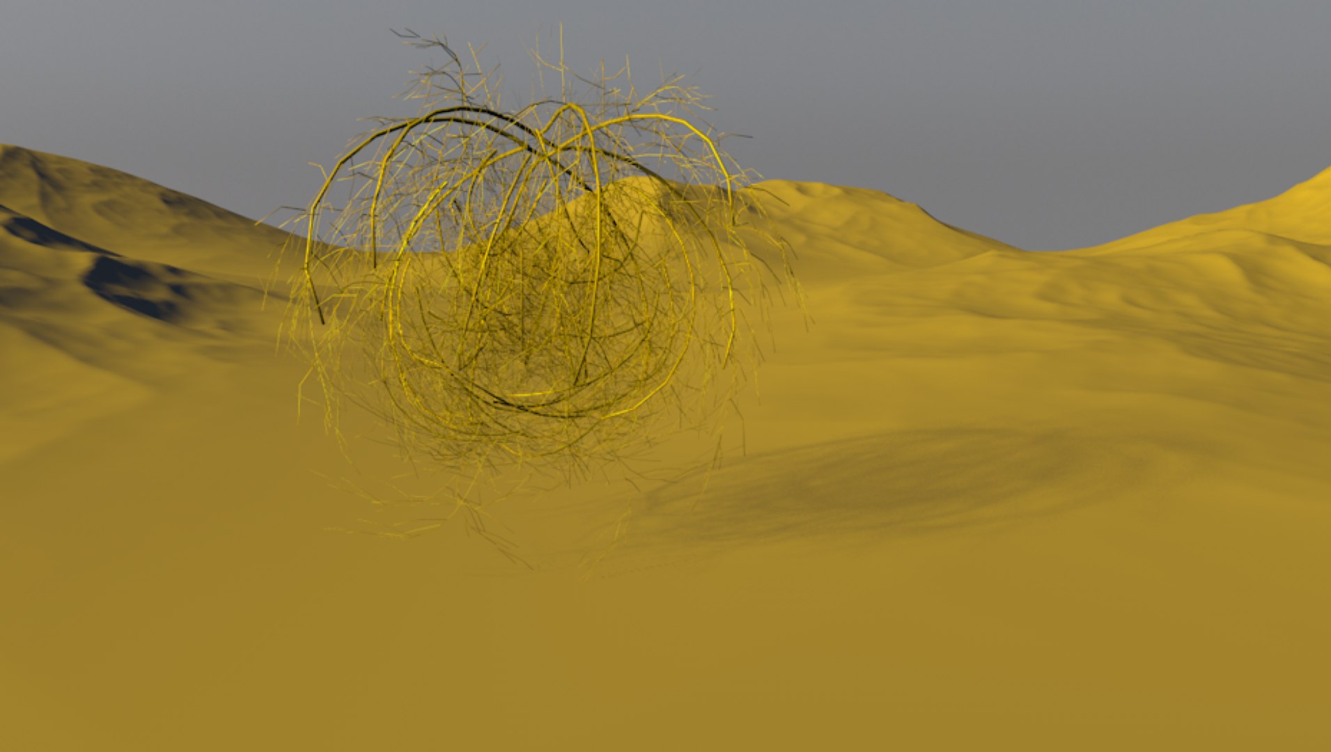 3D Desert Tumbleweed Model - TurboSquid 1365850