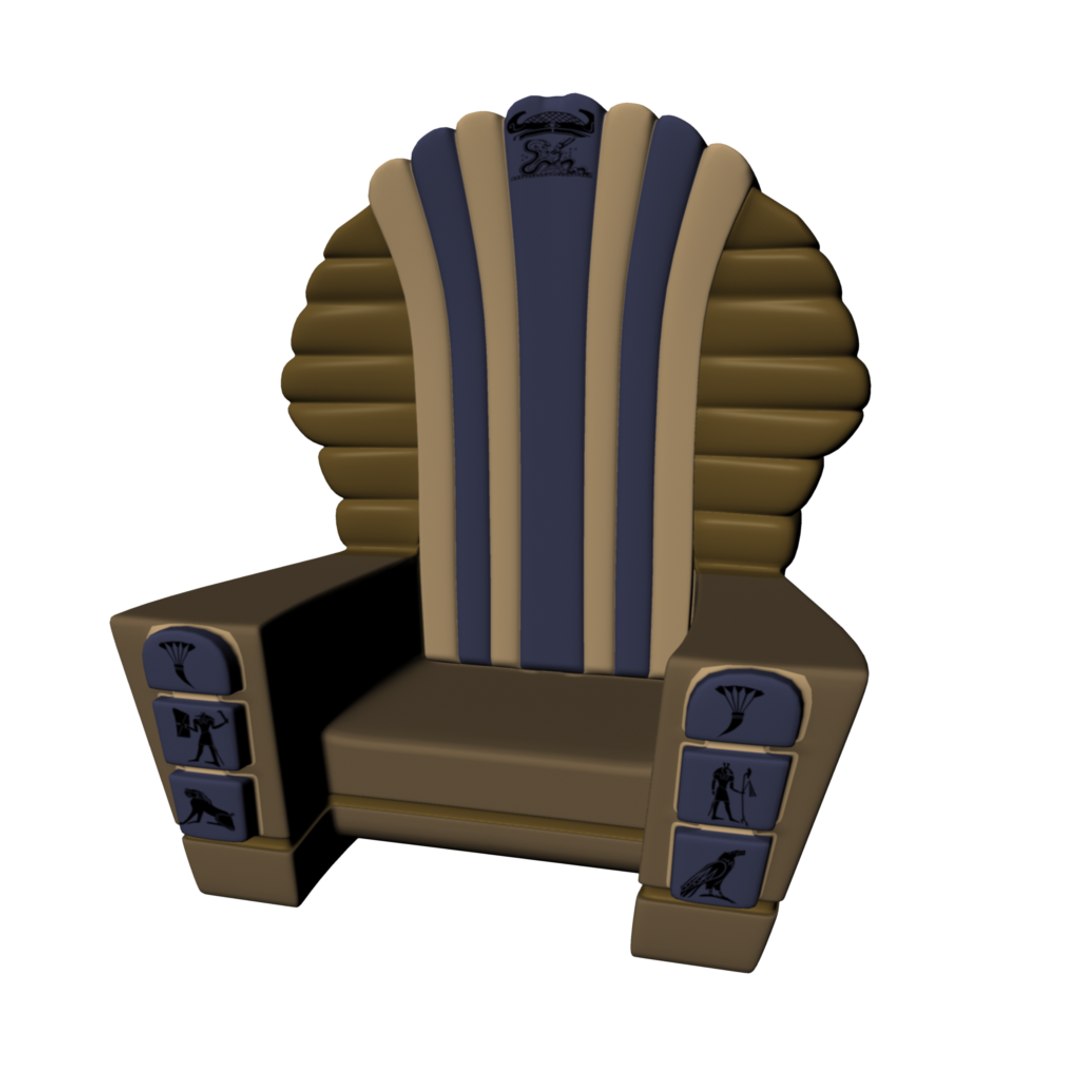 Egyptian Throne 3d Model