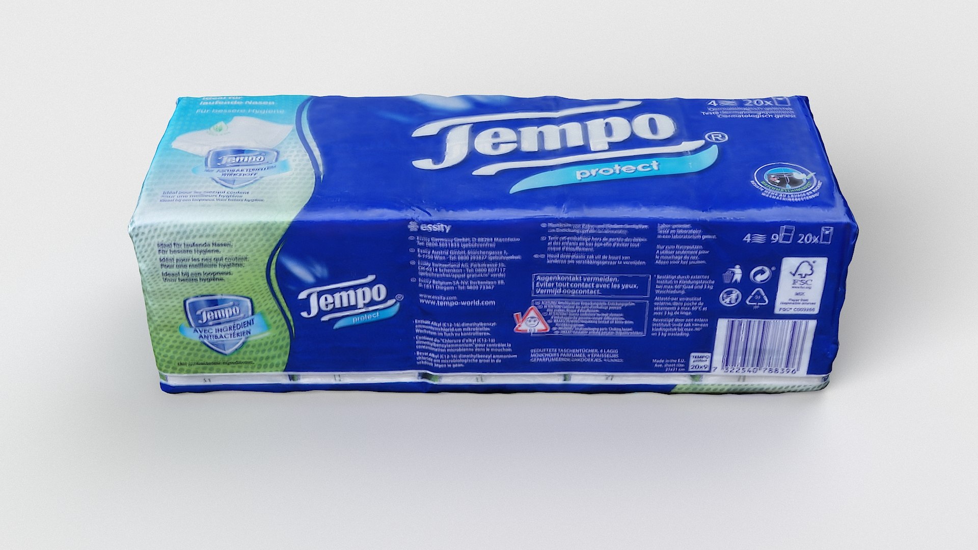 Handkerchief tissue package 3D model - TurboSquid 1634048