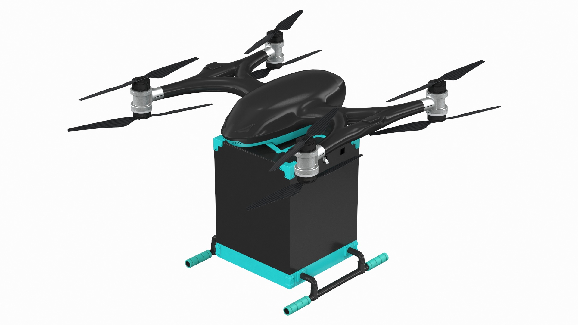 3D Model Quadcopter Drone Delivery Package - TurboSquid 1604560