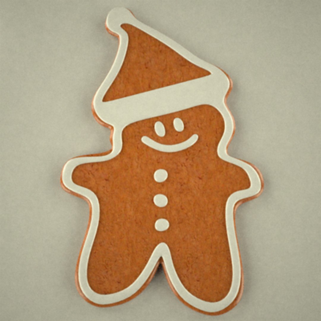 3dsmax Gingerbread Snowman