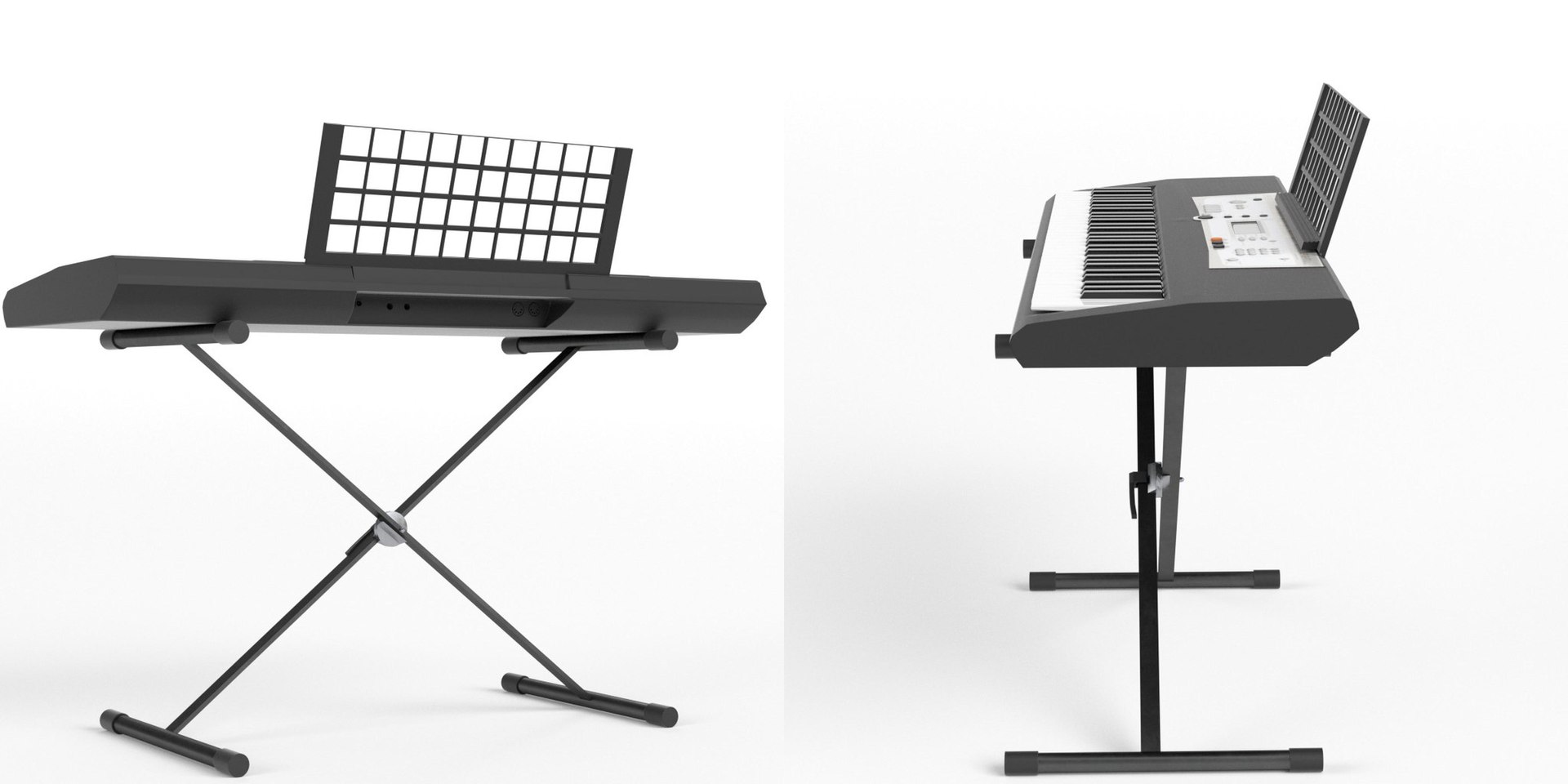 3D model electronic keyboard stand hr - TurboSquid 1240877