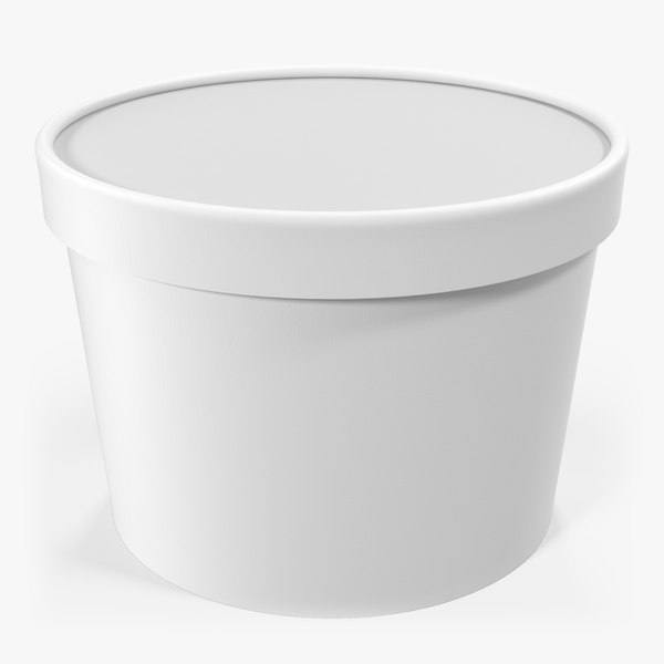 3d model ice cream gallon generic