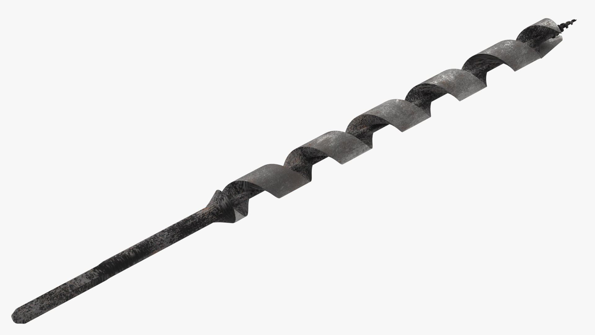 3D Auger Wood Drill Bit Old - TurboSquid 2104657