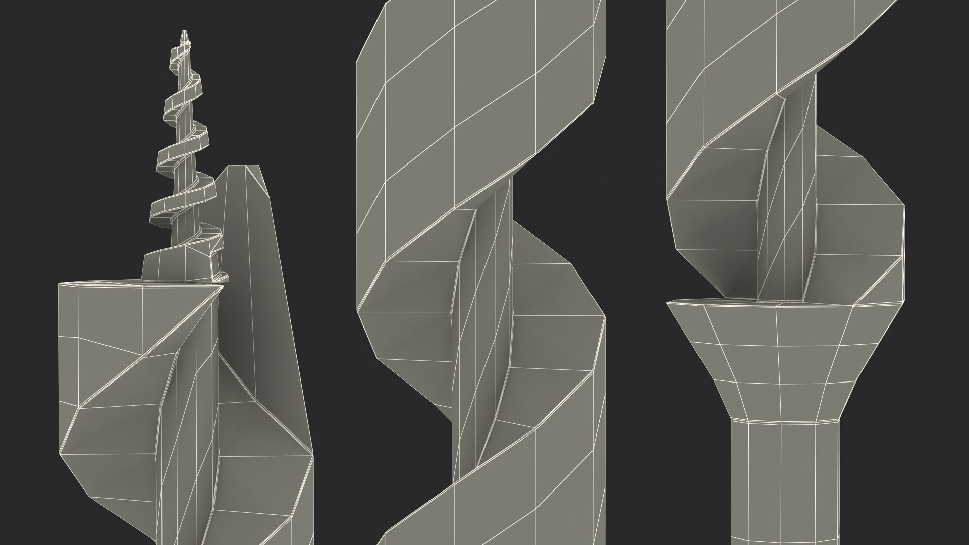 3D Auger Wood Drill Bit Old - TurboSquid 2104657