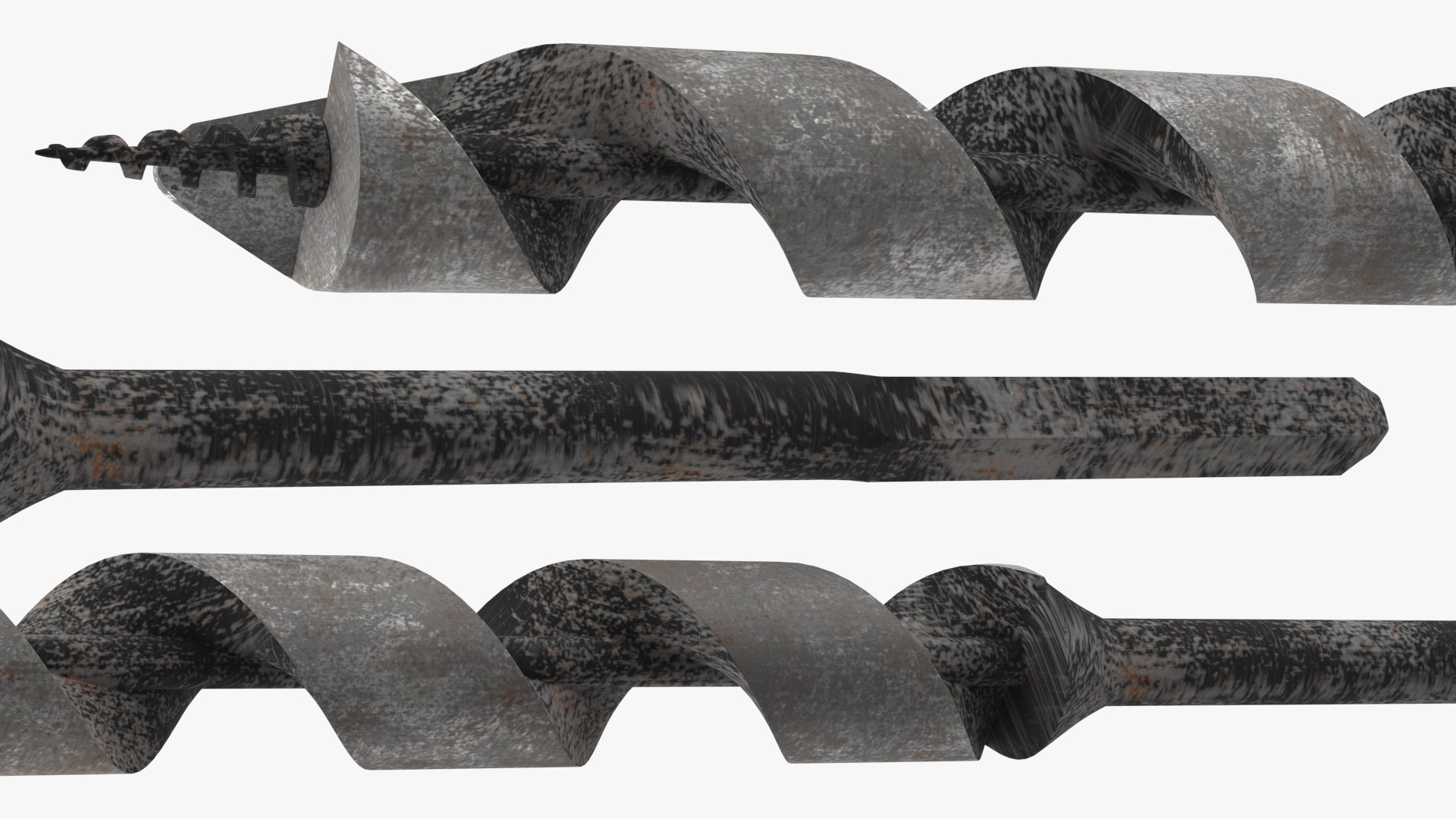 3D Auger Wood Drill Bit Old - TurboSquid 2104657