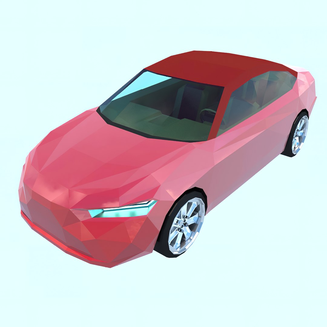 3D Low Poly Vehicle Coupe - TurboSquid 1998612