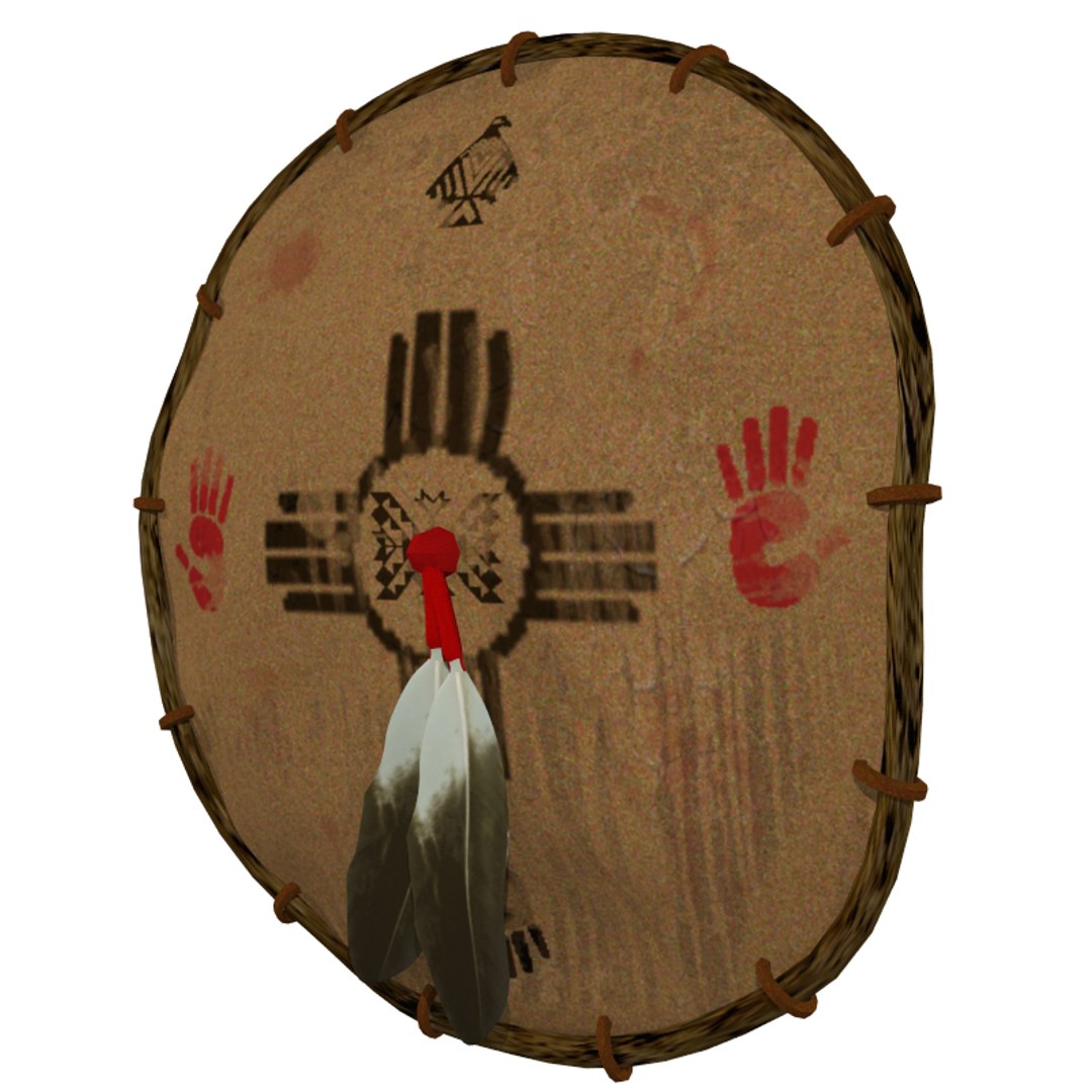 3d Model Native Tomahawk Shield