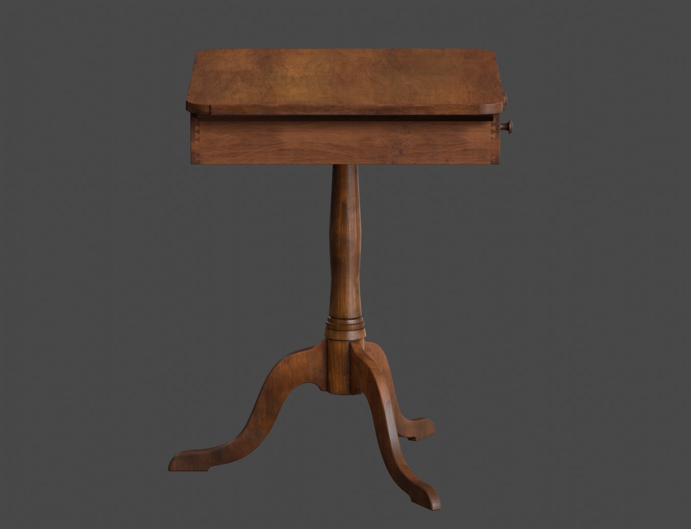 3D Model Low-Poly Shaker Sewing Stand - TurboSquid 2396943