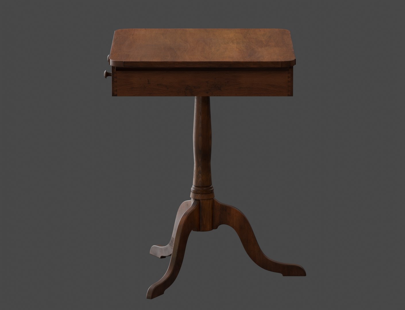 3D Model Low-Poly Shaker Sewing Stand - TurboSquid 2396943