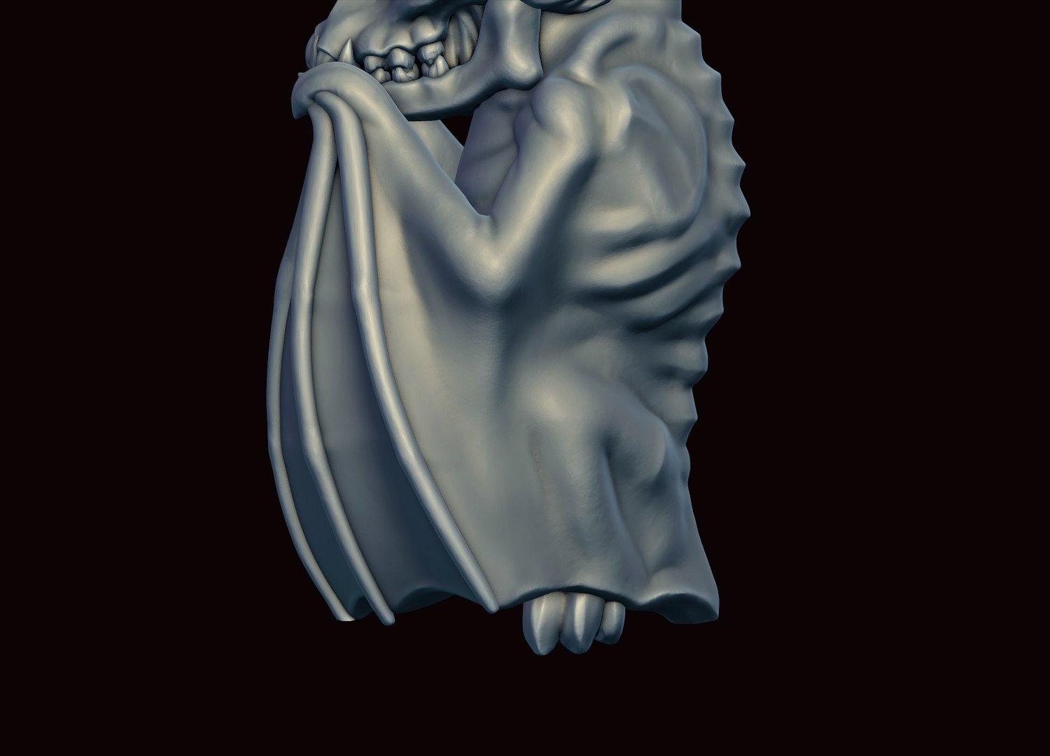 Gothic Bat Statue GARGOYLE Print 3D Model - TurboSquid 1872859