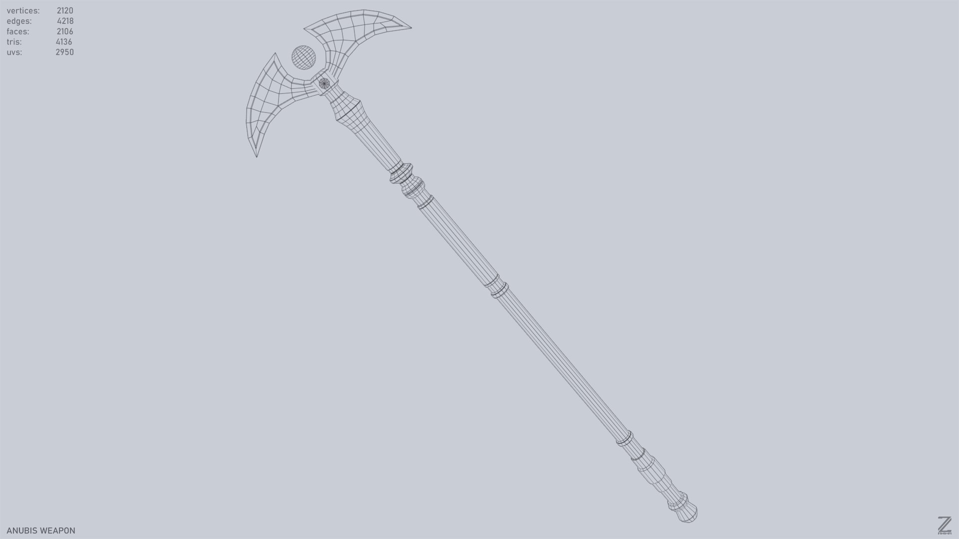 Anubis Weapon 3D - TurboSquid 2205356