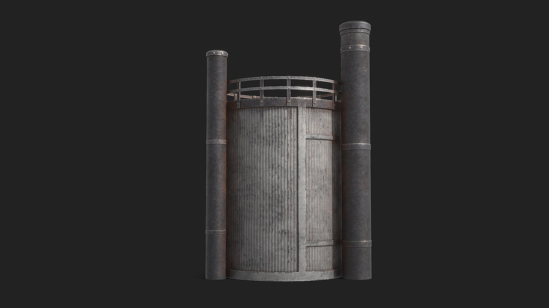 Rusty Industrial Tank V2 3D Model - TurboSquid 2381837