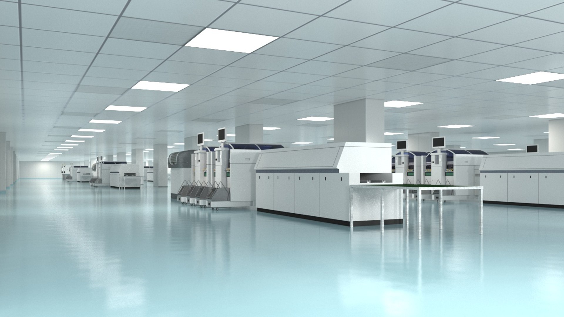 Factory Interior 3D Model - TurboSquid 2123418