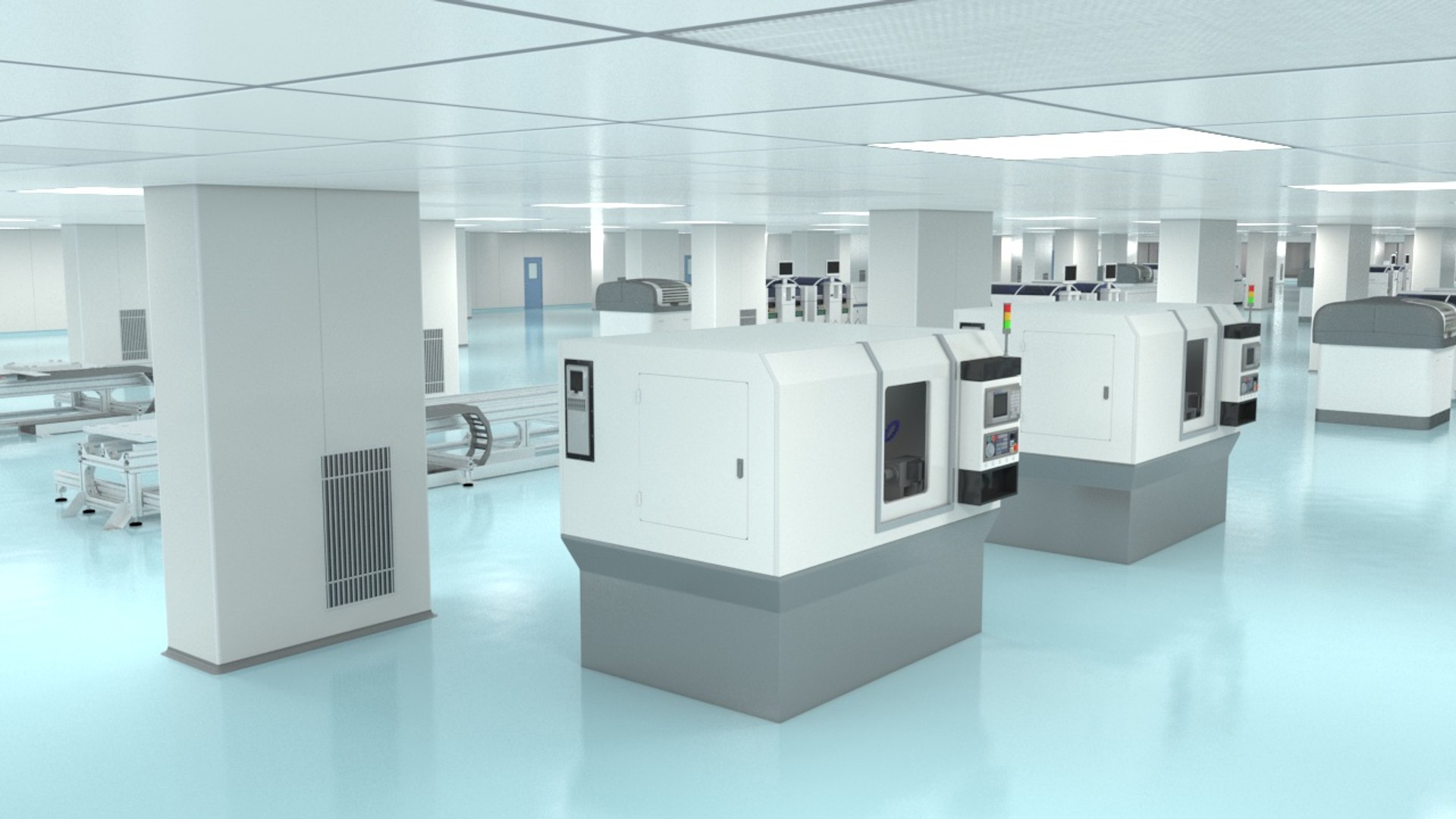 Factory Interior 3D Model - TurboSquid 2123418