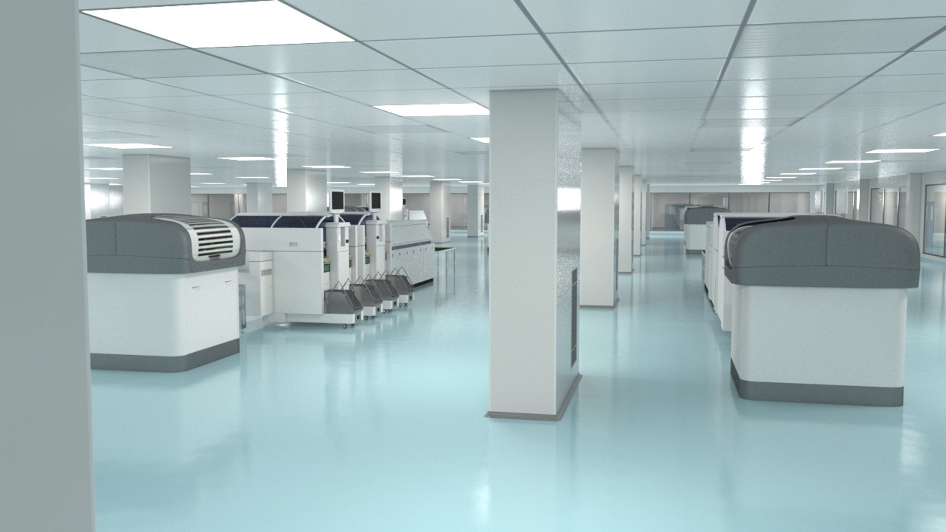 Factory Interior 3D Model - TurboSquid 2123418