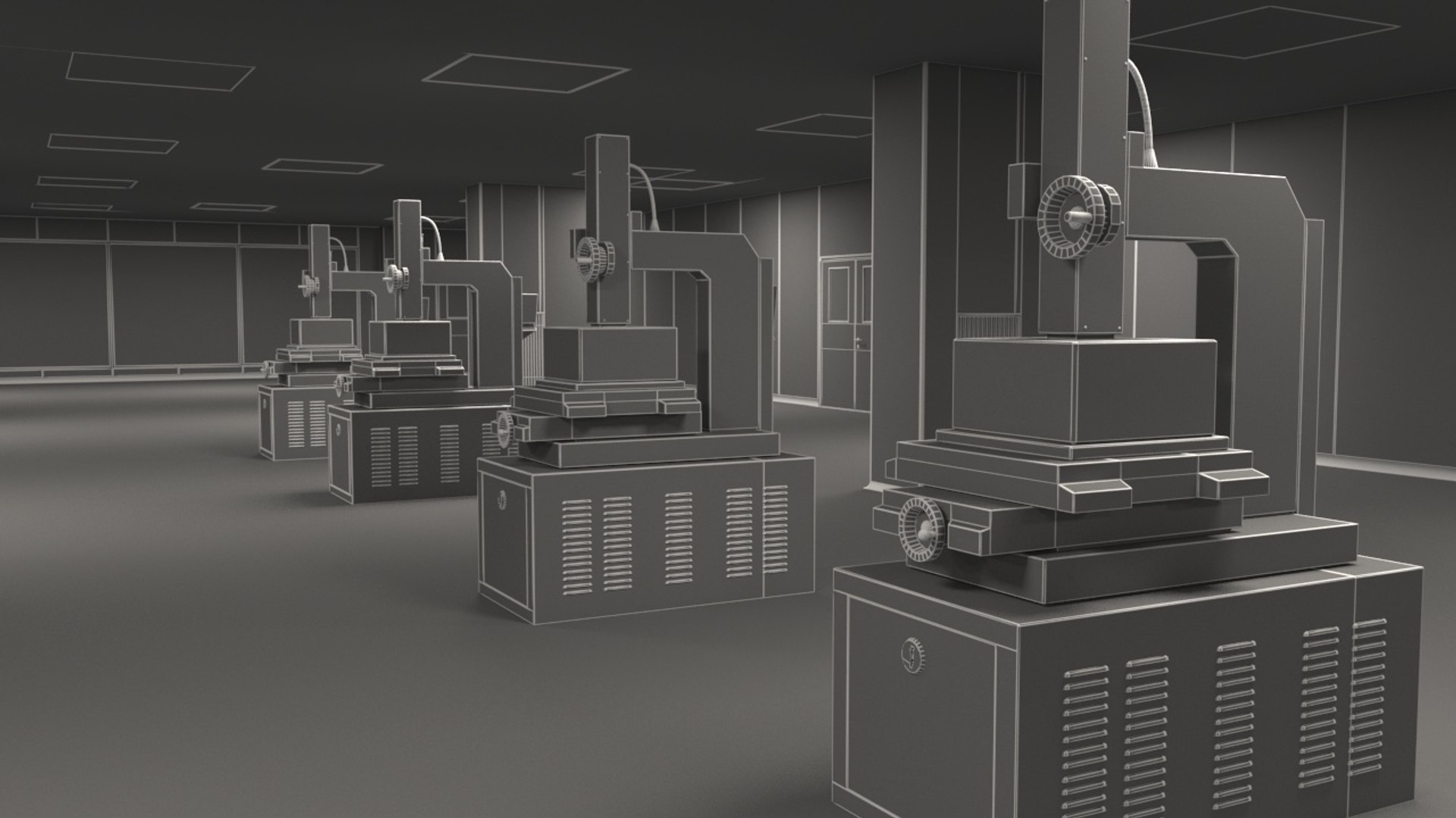 Factory Interior 3D Model - TurboSquid 2123418