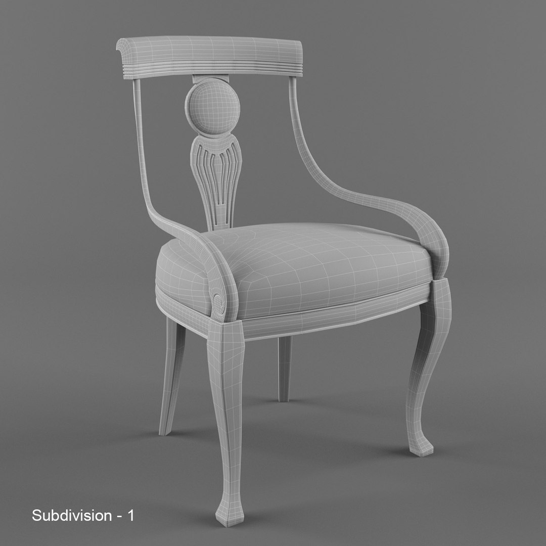 Chair Elegant 3d Model