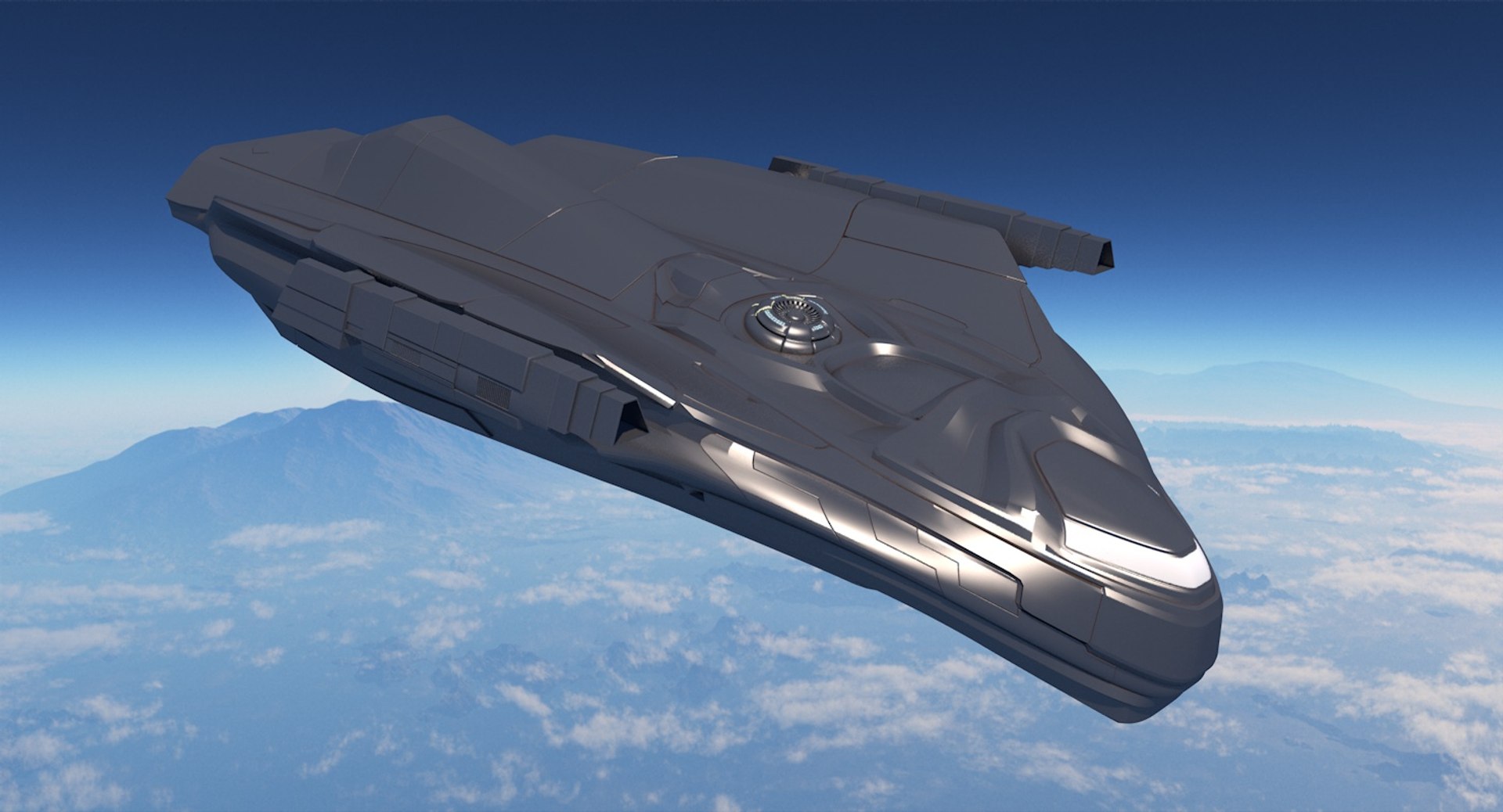 Gunship Ship 3d C4d
