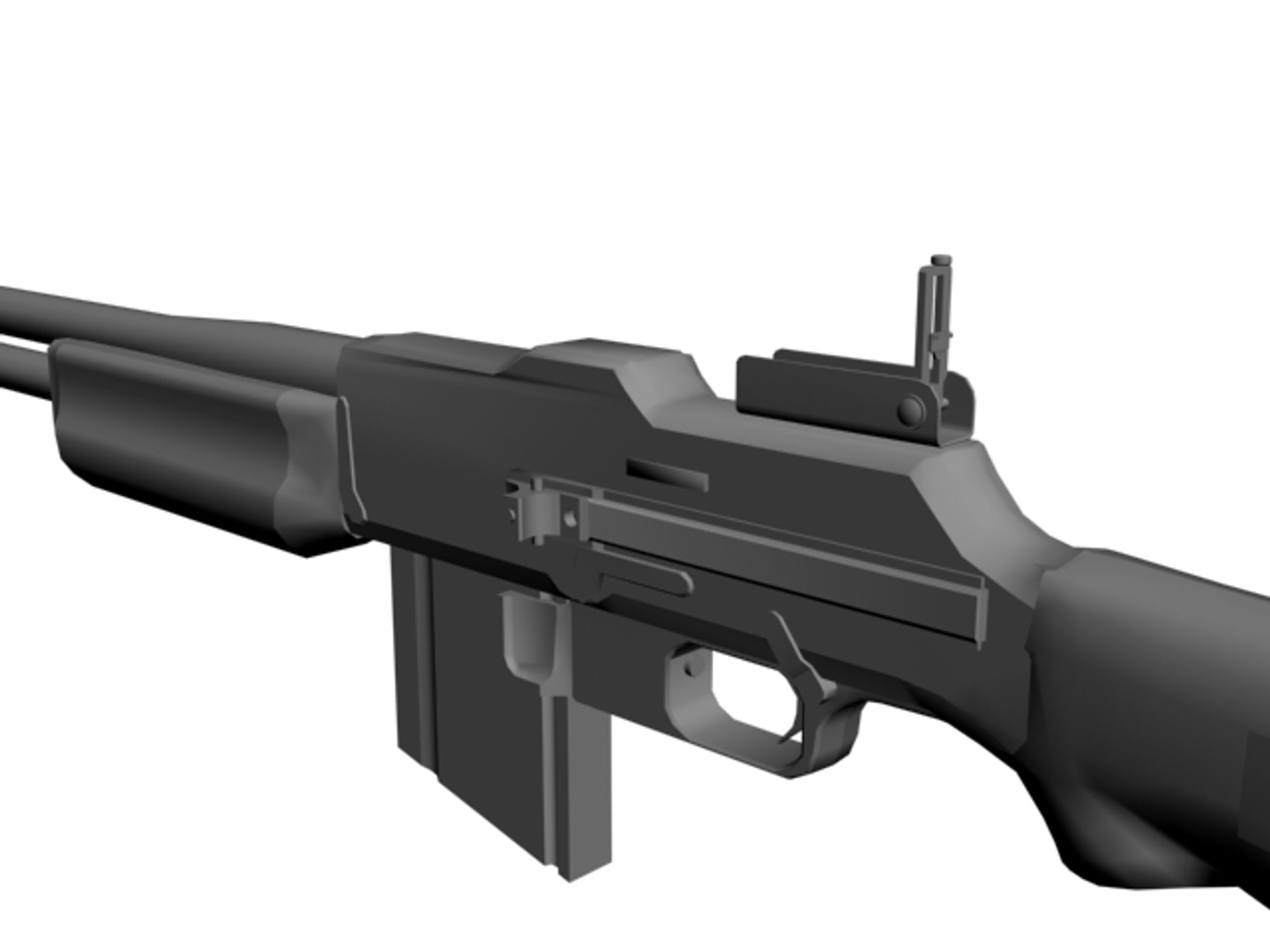 3dsmax browning automatic rifle m1918