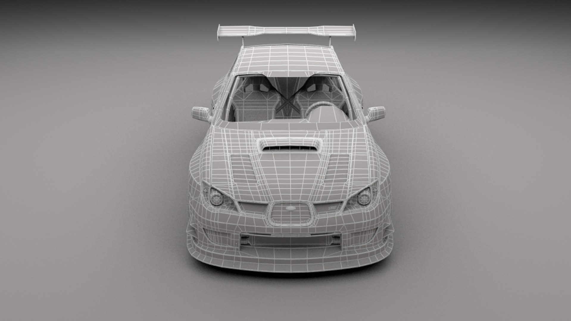 3d Rigged Subaru Impreza Sti