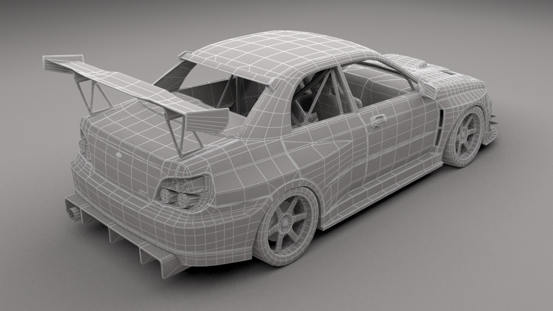 3d Rigged Subaru Impreza Sti