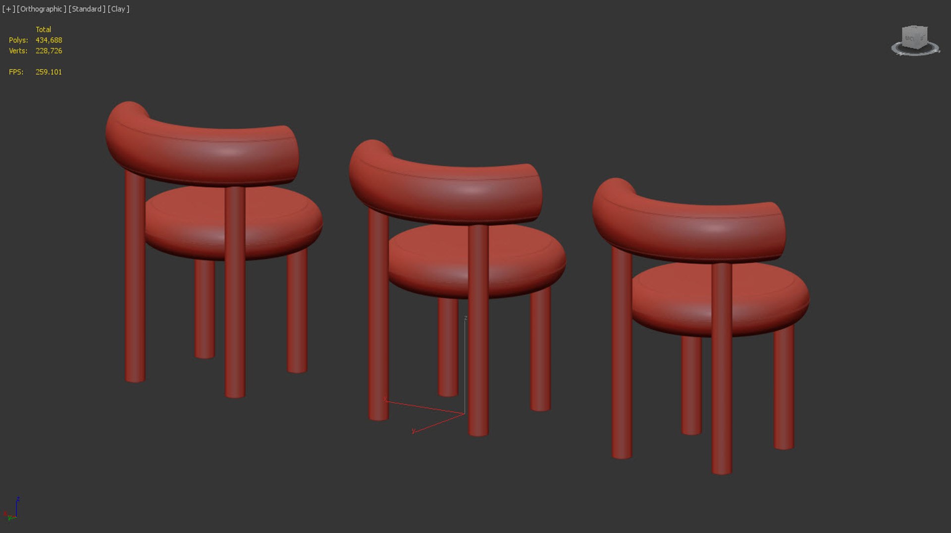 3D Model Fat Dinning Chair By Tom Dixon - TurboSquid 1829580