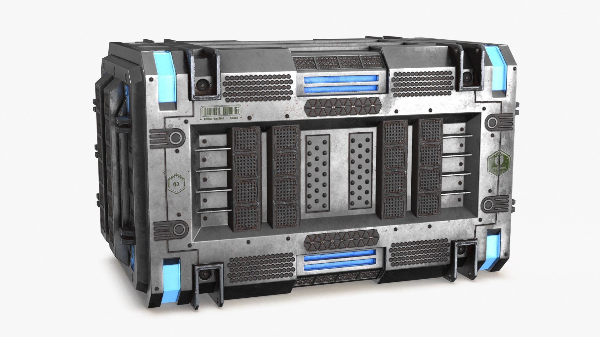 Sci-fi Container Set Of 3 V4 3D Model - TurboSquid 2115279