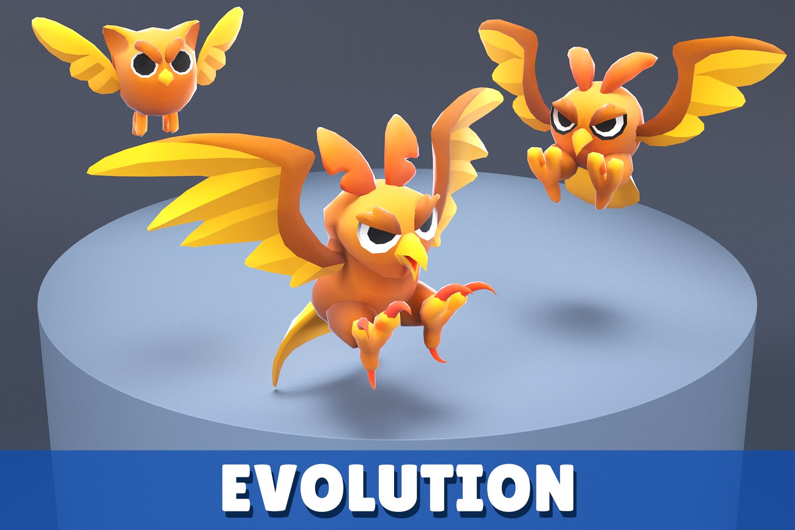 CARTOON MONSTERS - EVOLUTION PACK 3D Model - TurboSquid 2202085