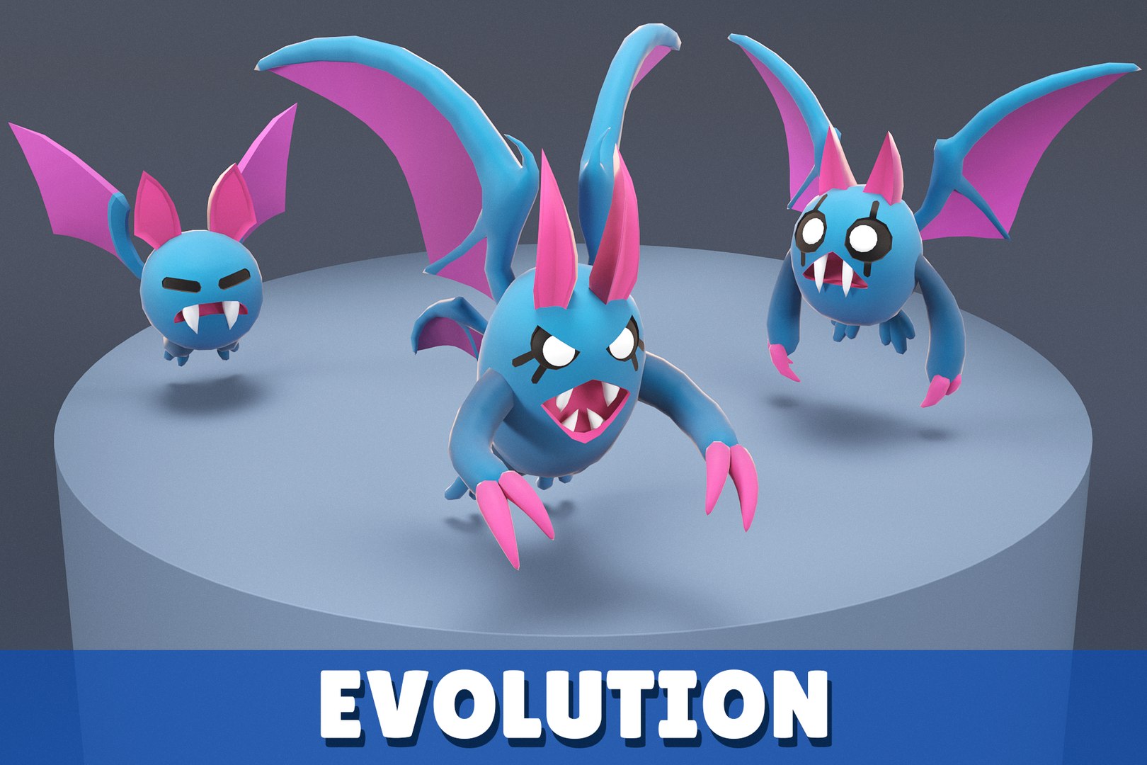 CARTOON MONSTERS - EVOLUTION PACK 3D Model - TurboSquid 2202085