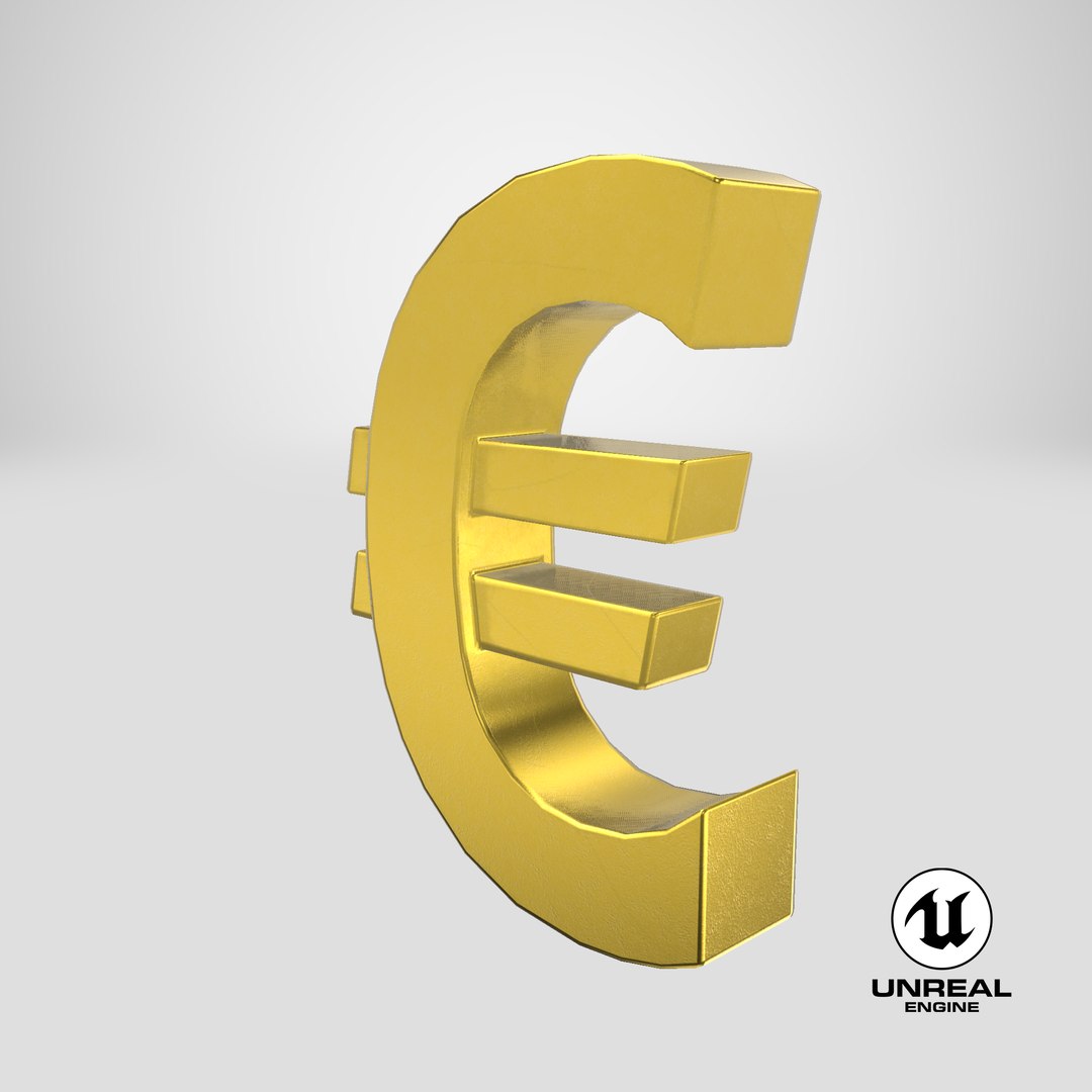 Symbol Euro 3D Model - TurboSquid 1638251