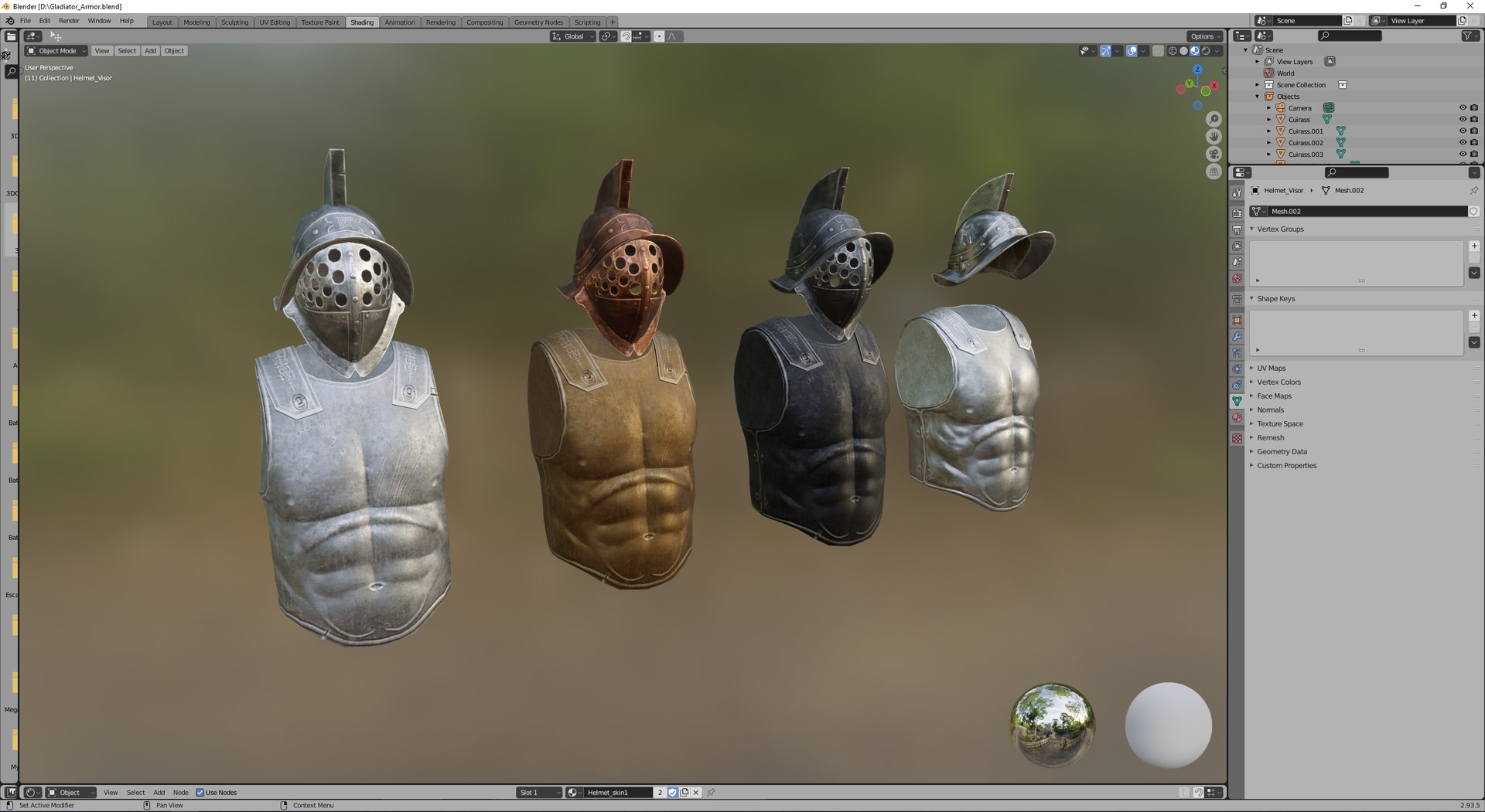 3D Gladiator Armor - TurboSquid 1997695