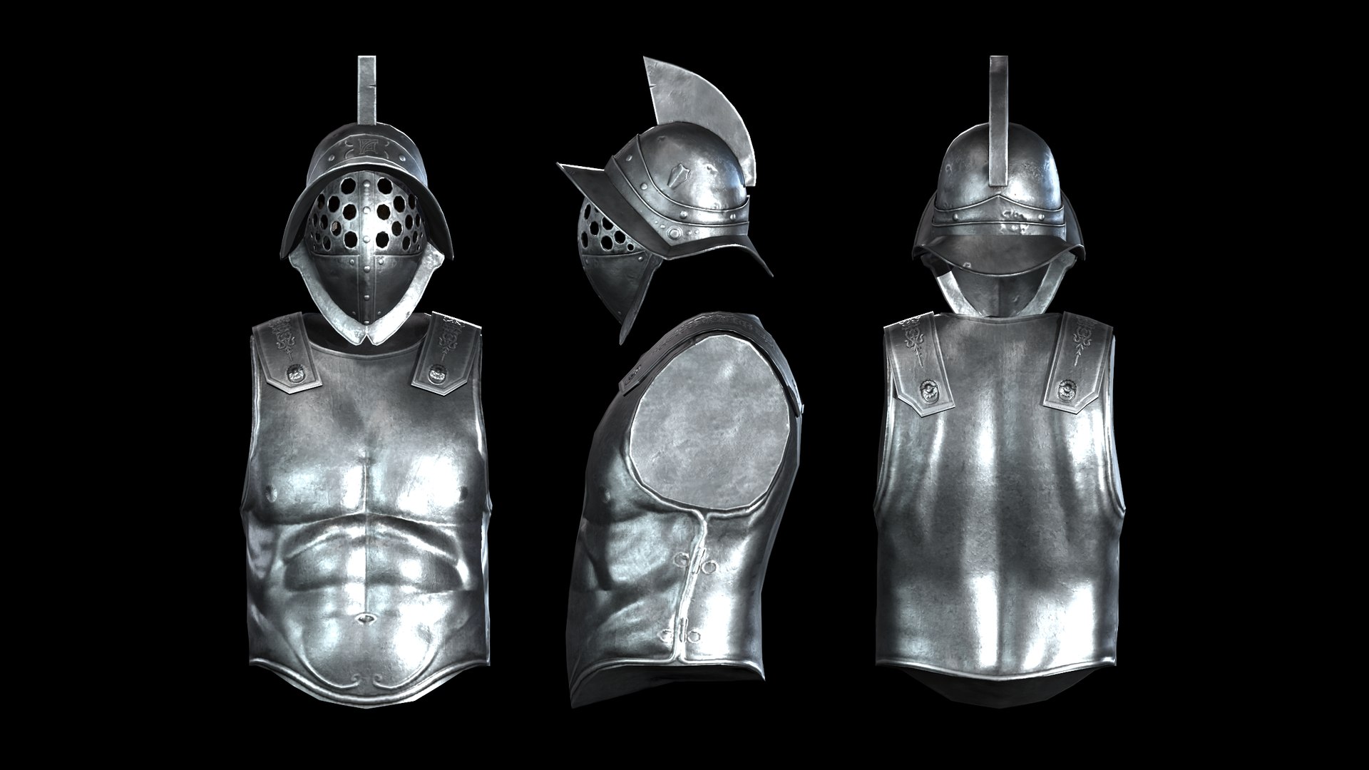 3D Gladiator Armor - TurboSquid 1997695