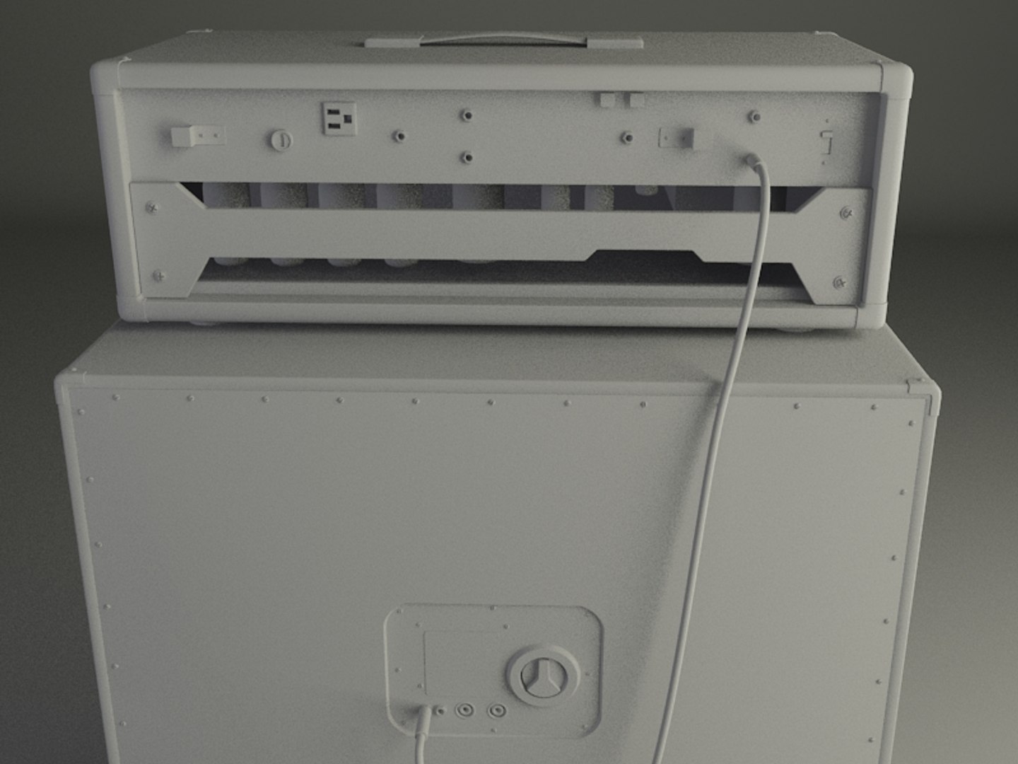 3d Model Classic Bass Guitar Amp